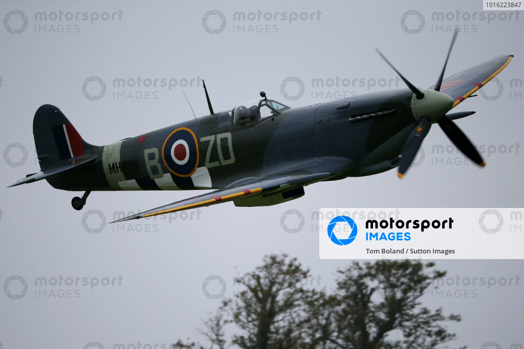 A Supermarine Spitfire Performs A Flypast Goodwood Revival Goodwood